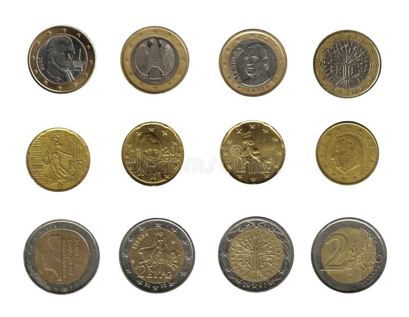 Monedas euro foto de archivo. Imagen de comercio, francés - 12618492