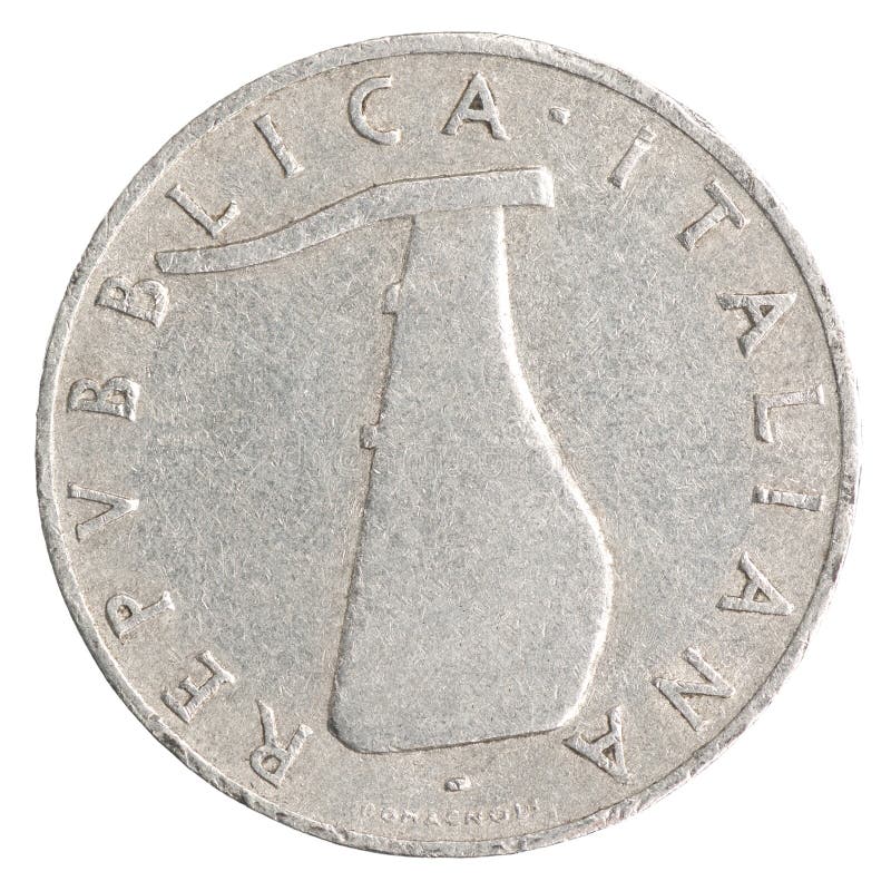 Moneda de la lira italiana imagen de archivo. Imagen de descuento ...