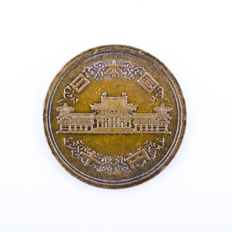 Moneda De 10 Yenes Japoneses Imagen de archivo - Imagen de cambio ...