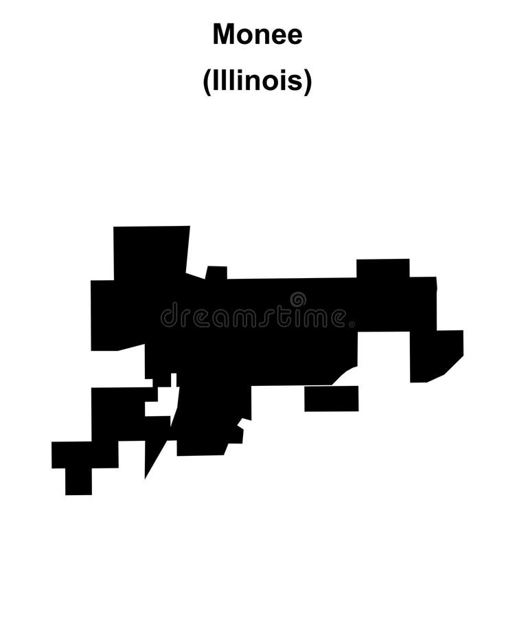 Monee Outline Map Stock Illustrations – 1 Monee Outline Map Stock ...