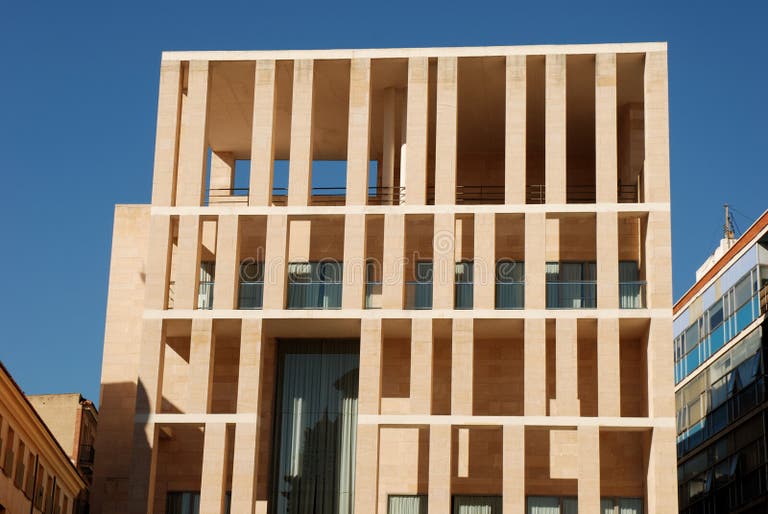 Moneo building in Murcia stock image. Image of europe - 3527731