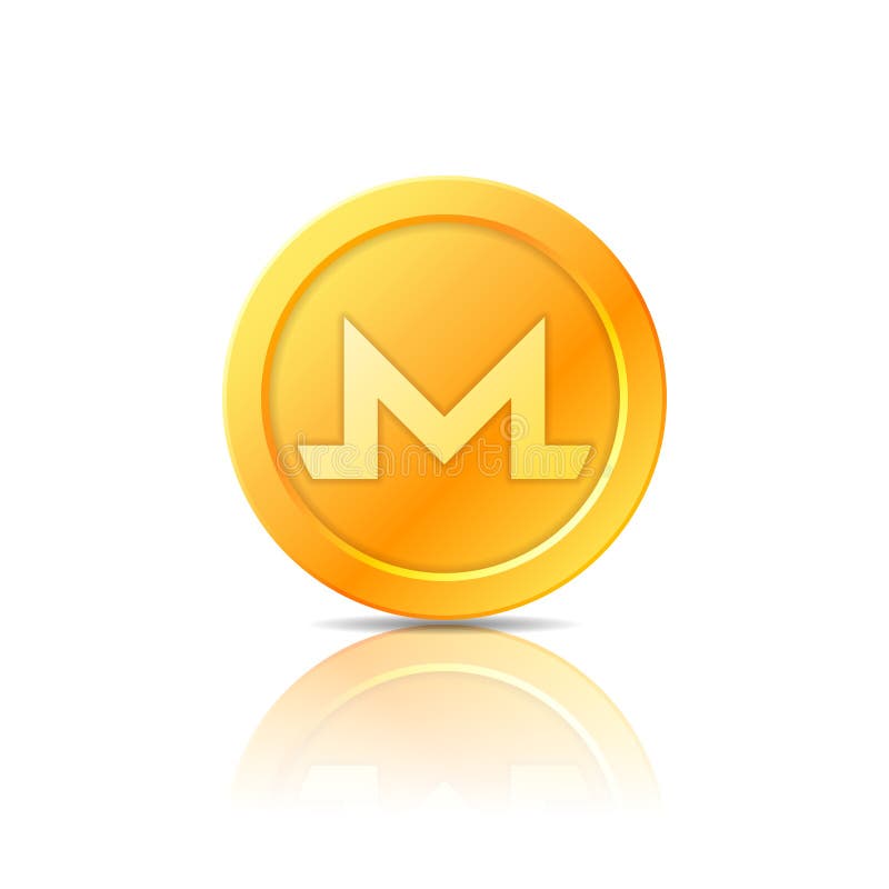 Monero Coin Symbol, Icon, Sign, Emblem. Vector Illustration. Stock ...