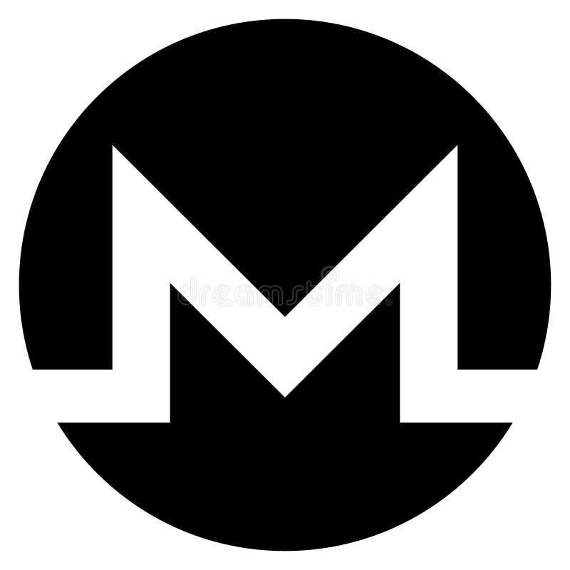 Monero Icon Isolated on White Background Stock Illustration ...