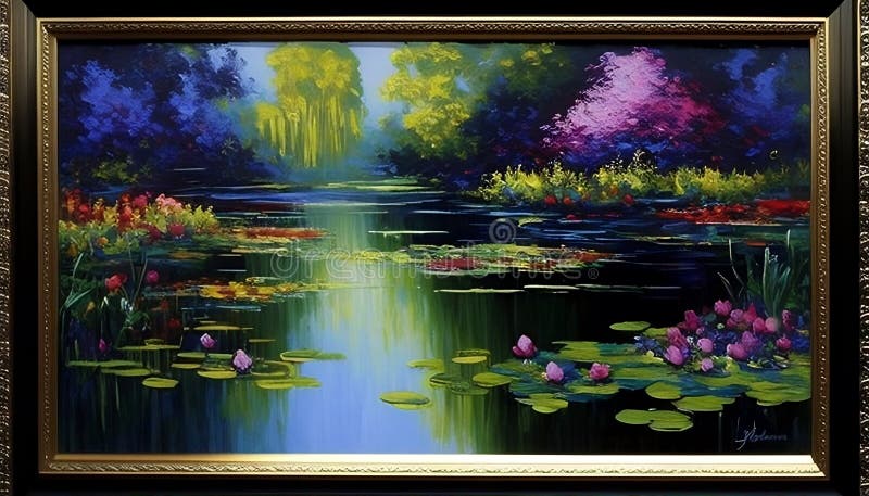 Monet S Earthly Symphony - a Vibrant and Lively Impressionistic Visual ...