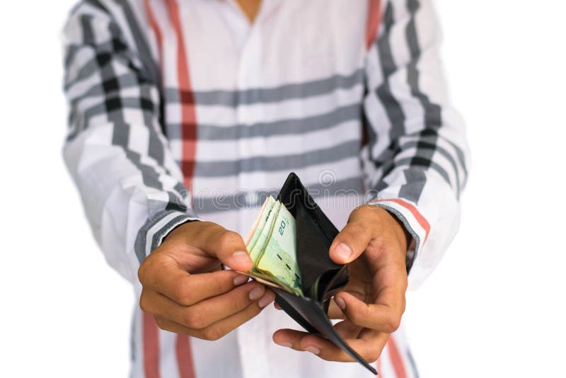 Monet wallet stock image. Image of person, open, people - 64146557