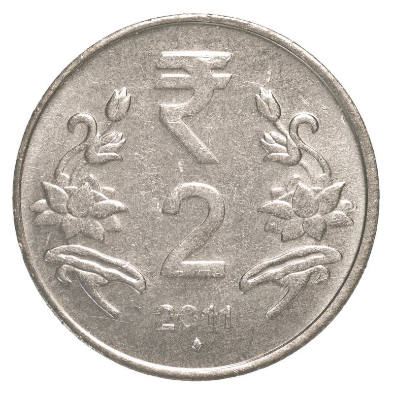 Moneta Della Rupia Indiana 2 Immagine Stock - Immagine di asia, banca ...