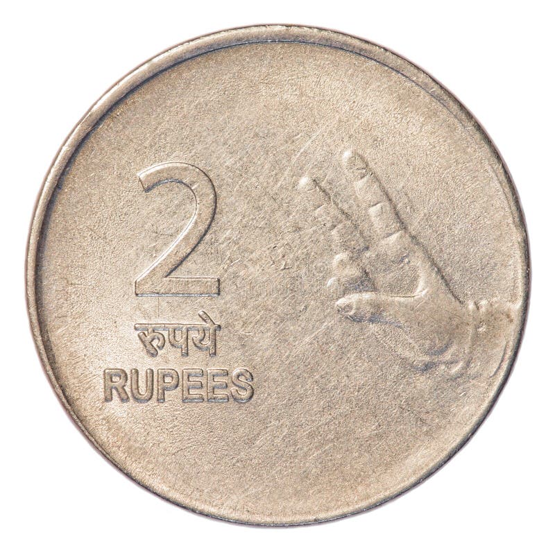 Moneta Della Rupia Indiana 2 Immagine Stock - Immagine di asia, banca ...