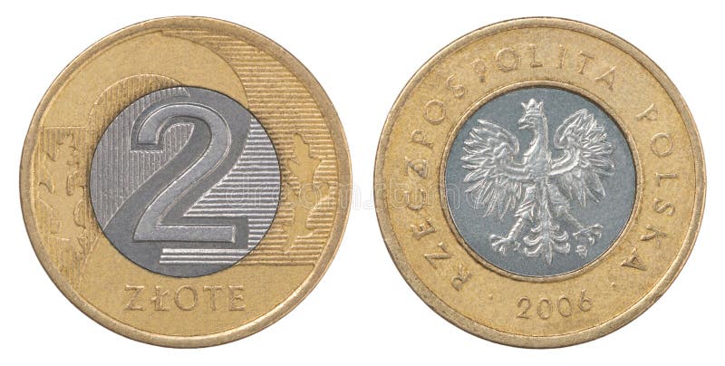 Moneta polacca di zloty fotografia stock. Immagine di europa - 85839376
