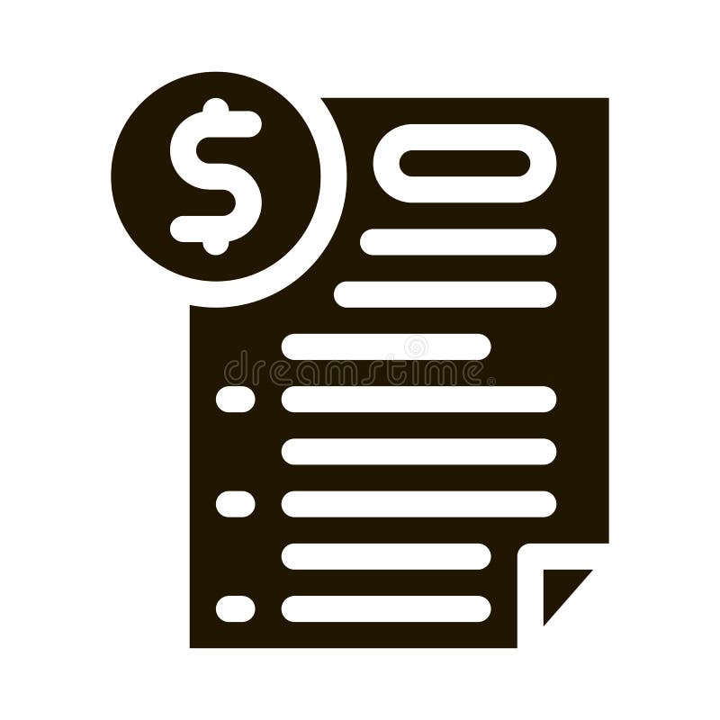 Monetary Agreement Icon Vector Glyph Illustration Stock Vector ...