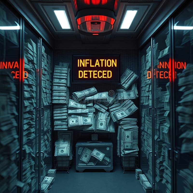 Monetary inflation stock illustration. Illustration of moneyinflation ...
