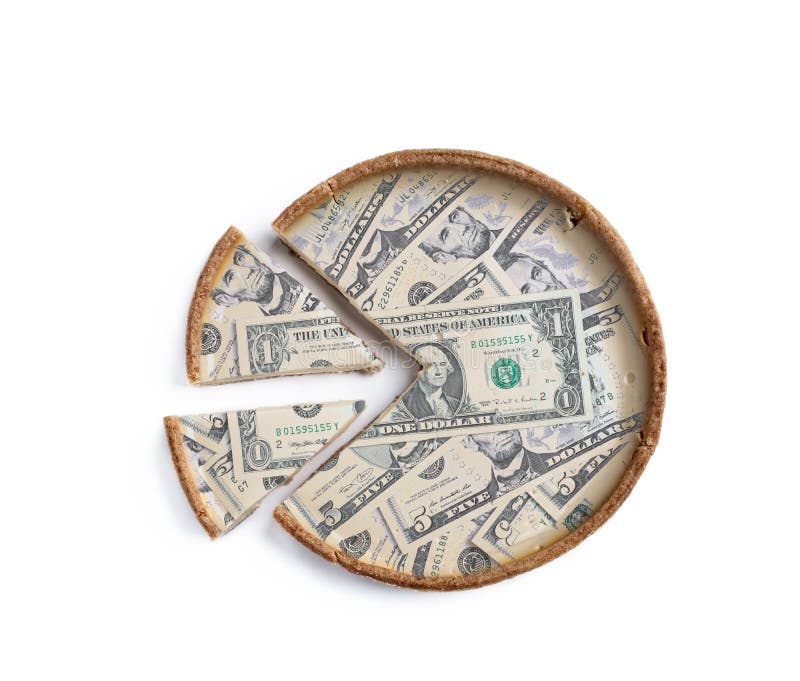 Monetary Pie Concept Showing Budget Items As Pieces of the Whole Stock ...