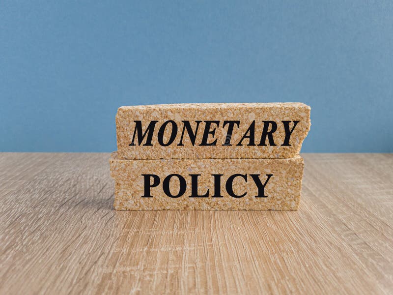 Monetary Policy Symbol. Concept Words Monetary Policy on Brick Blocks ...