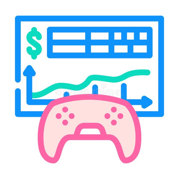 Monetization Game Development Color Icon Vector Illustration Stock ...