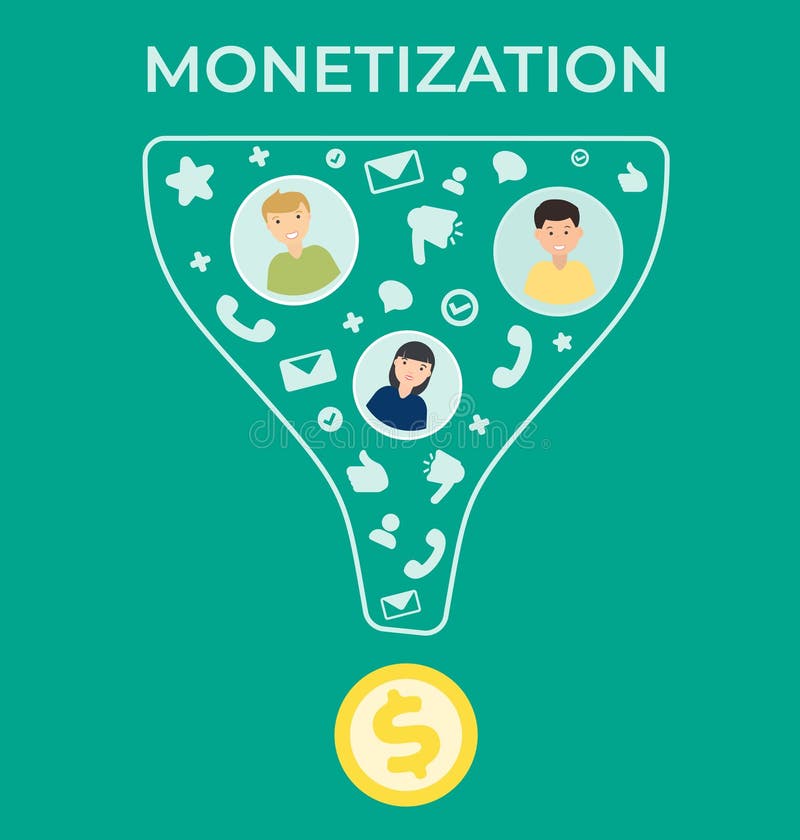Traffic Monetization Vector Flat Illustration Stock Vector ...