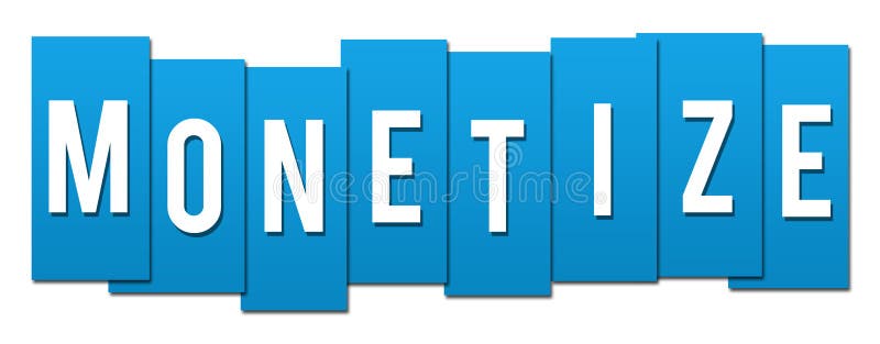 Monetize Blue Stripes stock illustration. Illustration of squares ...