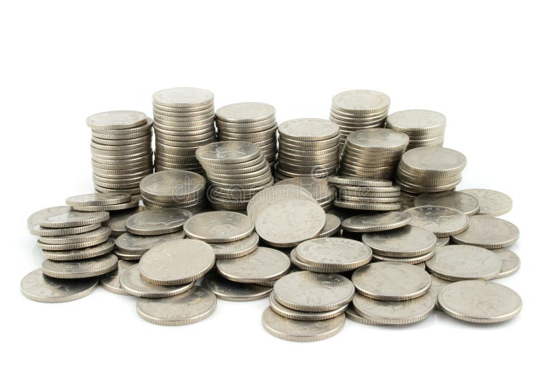 Money - Stack of 10 Pence Pieces Stock Photo - Image of stack, sterling ...