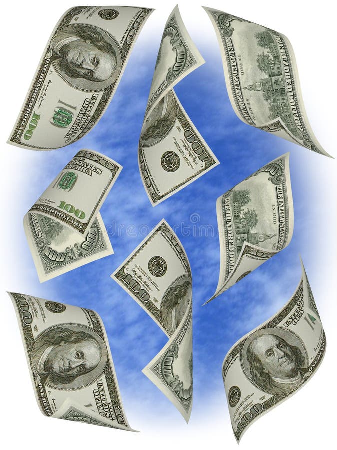 Money stock illustration. Illustration of flying, bills - 10982705