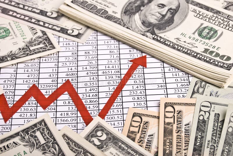 Money stock image. Image of cost, dolar, bank, graph - 20135551
