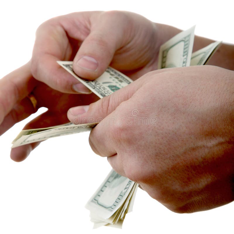 Referee: Counting Money from a Bribe Stock Photo - Image of occupation ...