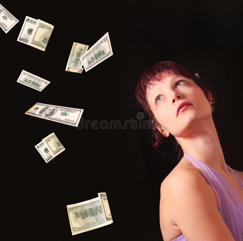 Money stock image. Image of success, female, cash, paper - 8005017