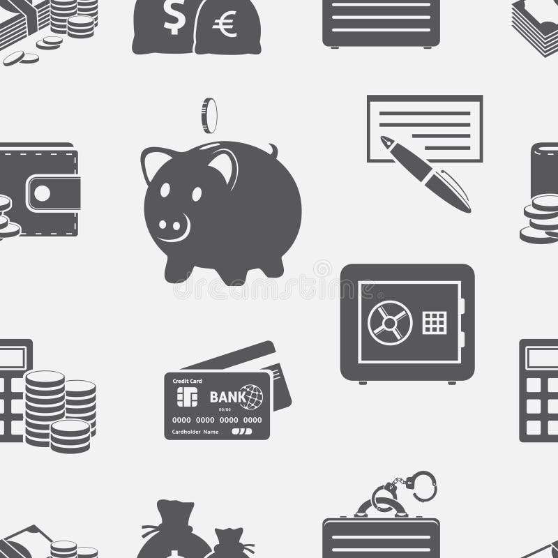 Money Abstract Seamless Background Stock Vector - Illustration of euro ...