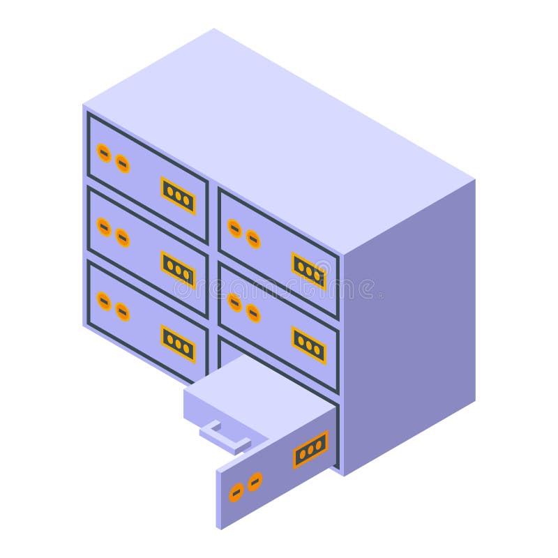 Money Access Locker Icon Isometric Vector. Verification Hacker Stock ...