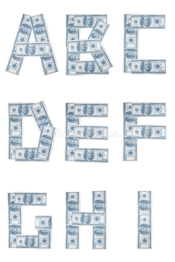 Money alphabet stock photo. Image of dollar, wealth, text - 16334514