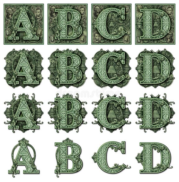 Money Alphabet Stock Illustrations – 13,142 Money Alphabet Stock ...