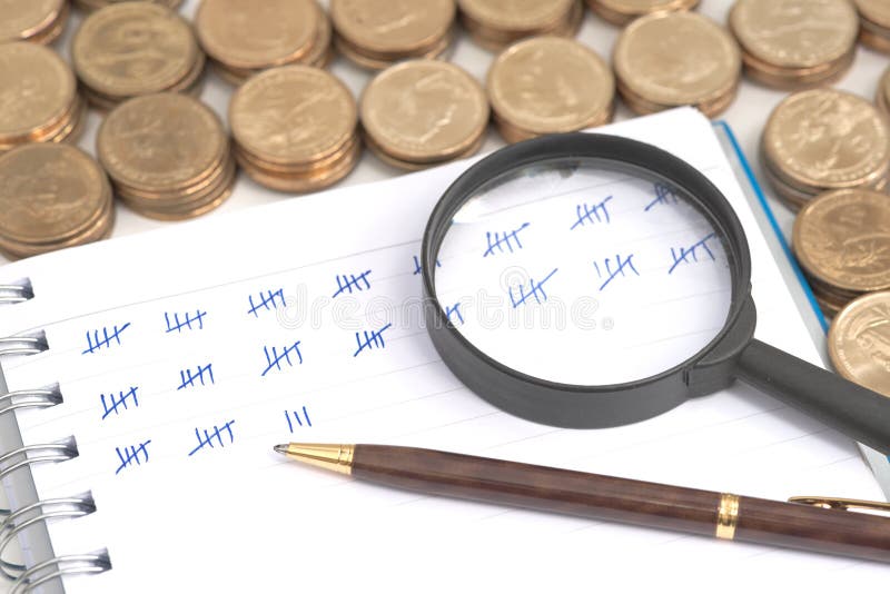 Money Around Ring Bound Book Stock Photo - Image of america, closeup ...