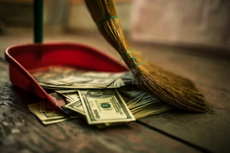Money as garbage stock photo. Image of business, cash - 40282234