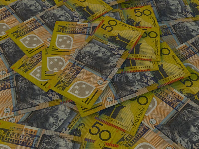 Money Of Australia, Background. Macro Shot Stock Photo - Image of cash ...
