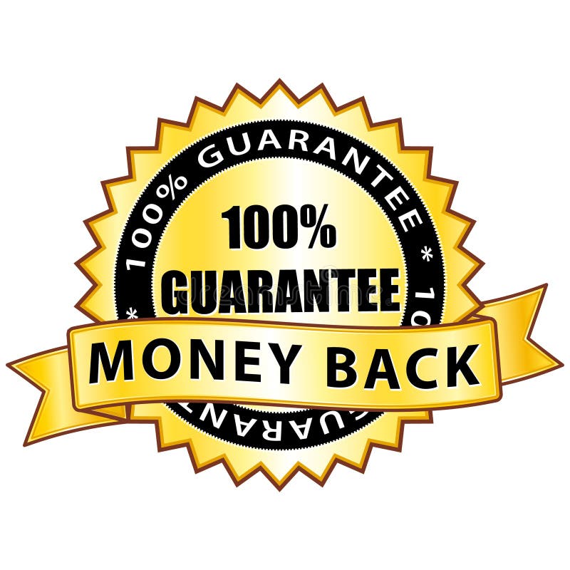 100 Money Back Guarantee Label (vector) Stock Vector - Illustration of ...