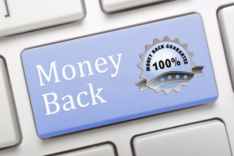 100 Percent Money Back Guarantee Stock Vector - Illustration of shop ...