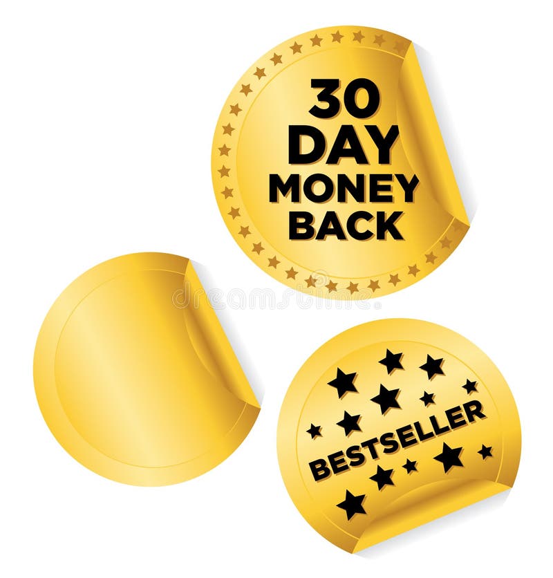 Money back guarantee stock illustration. Illustration of circle - 15440744