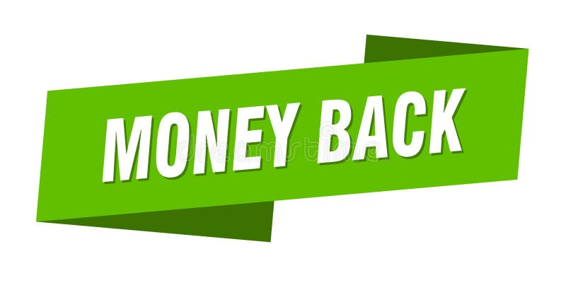 Money Back Banner Template. Money Back Ribbon Label Stock Vector ...