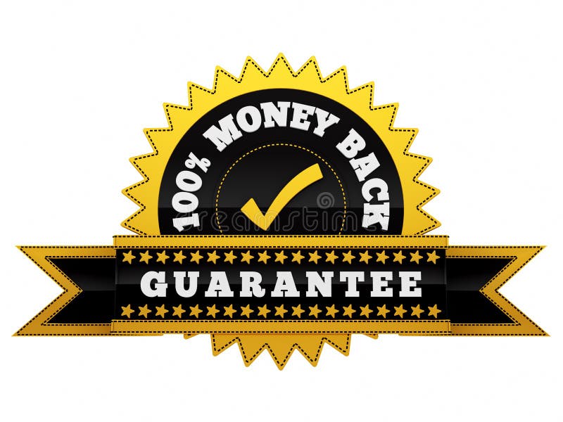Money Back Guarantee stock illustration. Illustration of market - 27104793