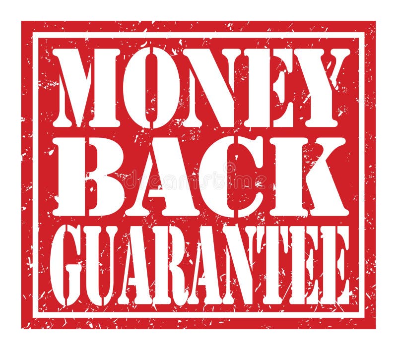 MONEY BACK GUARANTEE, Text Written on Red Stamp Sign Stock Illustration ...