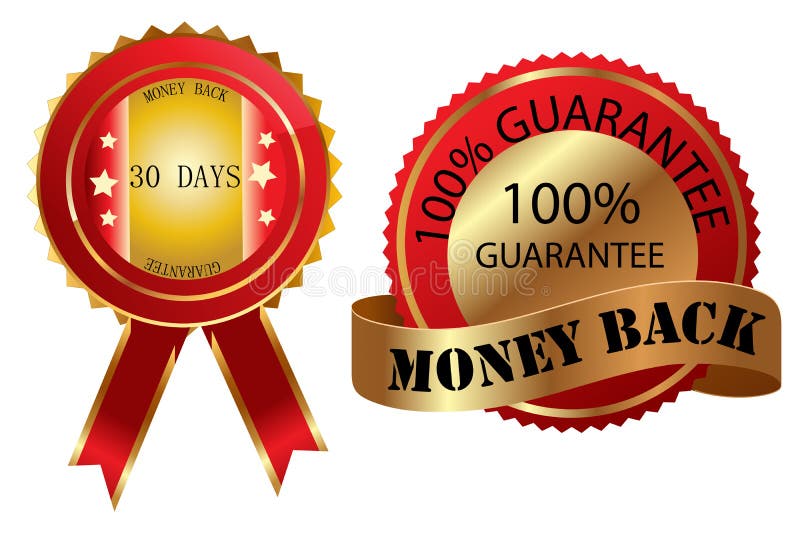 Money Back Guarantee stock vector. Illustration of assurance - 15048772