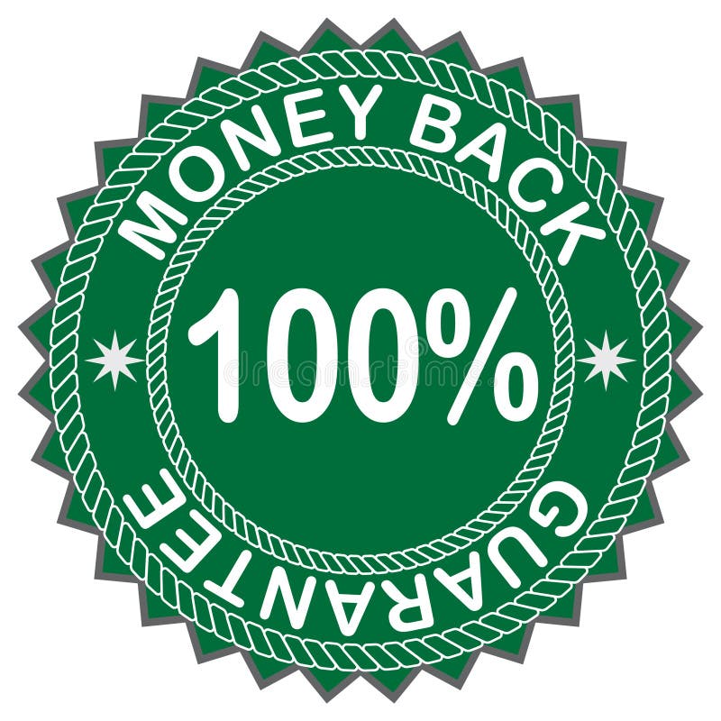 Money back label stock vector. Illustration of assurance - 18695855