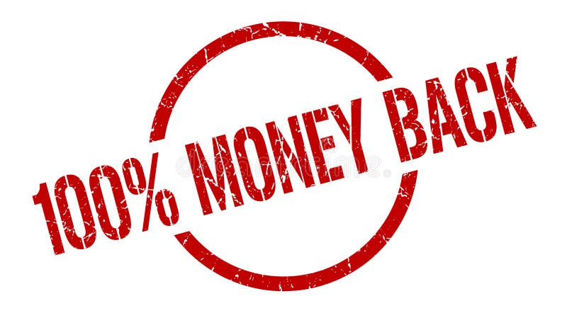 100 money back stamp stock vector. Illustration of banner - 136893939