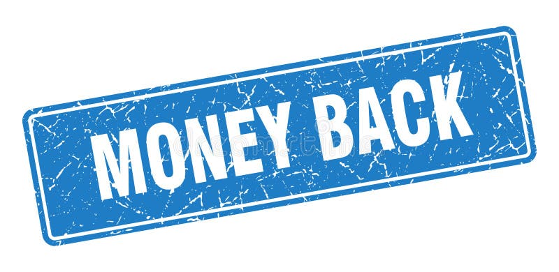 Money back ribbon. stock vector. Illustration of stamp - 153830447