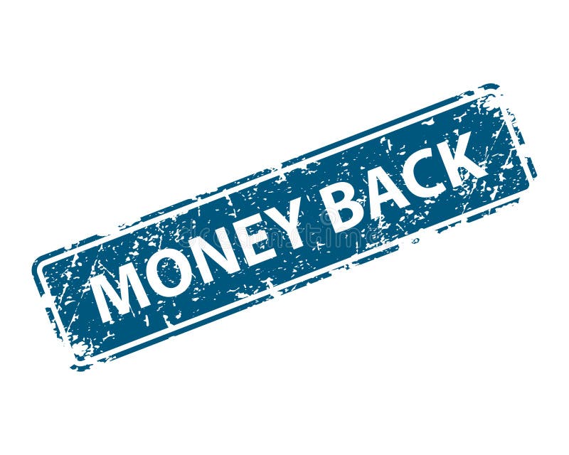 Money Back Stamp Vector Texture. Rubber Cliche Imprint Stock Vector ...