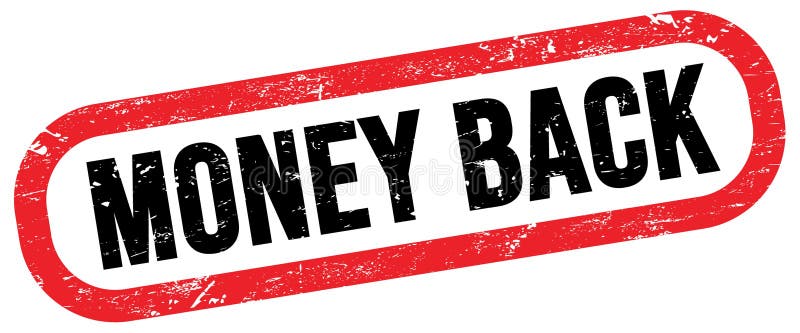 MONEY BACK, Text Written on Red-black Stamp Sign Stock Illustration ...