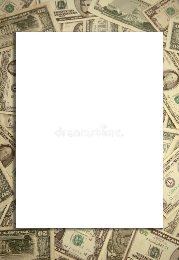 Money background border stock photo. Image of dollars - 2561534