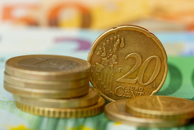 Euro cents 2 stock photo. Image of cent, euro, money, orange - 1792316