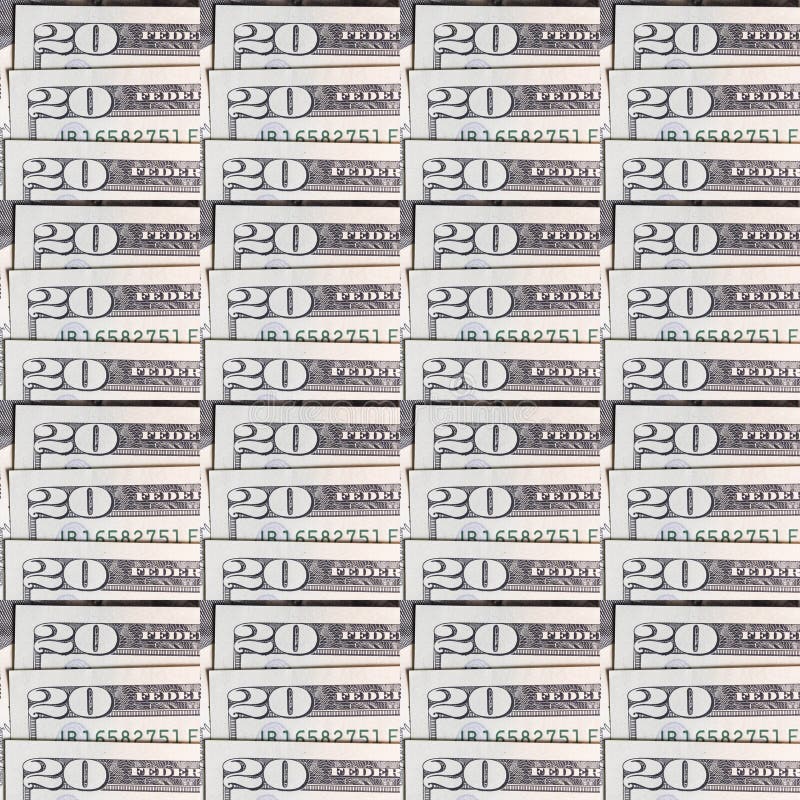 Money Background; Twenty Dollar Bills Stock Photo - Image of dollars, debt: 30495586