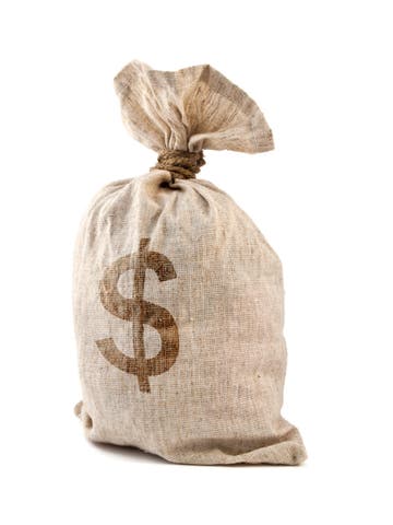 Money Bag stock photo. Image of canvas, white, sack, brown - 10844592