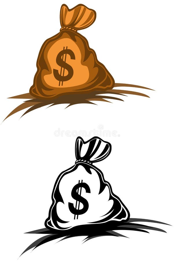 Money Bags Tattoo Flash