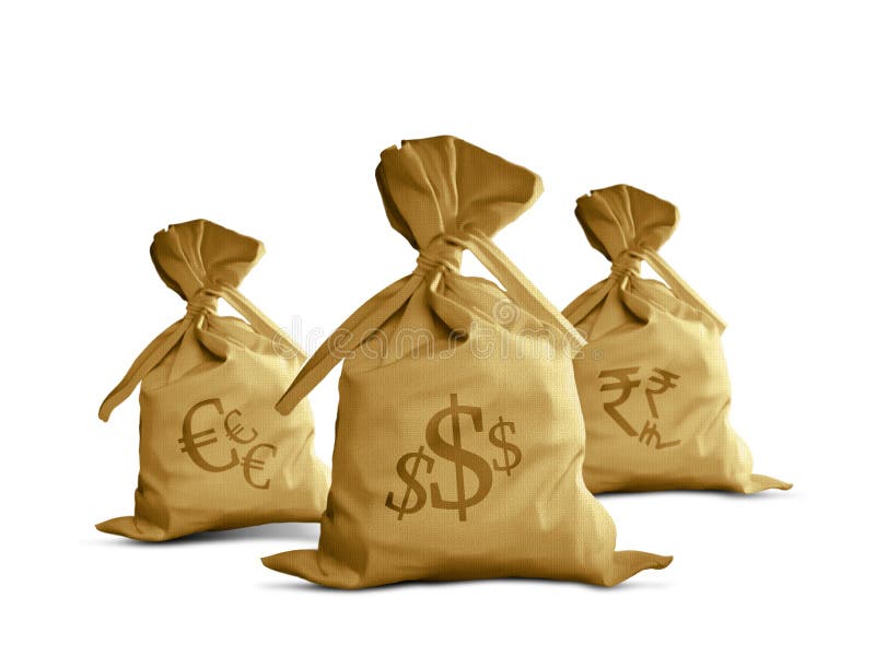 Money Bag currencies stock image. Image of money, bank - 23242703