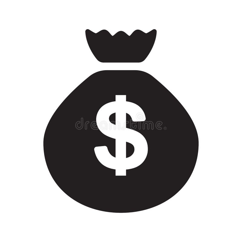 Money Bag Icon. Sack of Money or Coin Vector Illustration Stock Vector ...